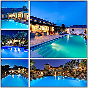 Pool Lights,120V 40W RGBW Color Splash led Pool Light Bulb for inground Pool, E26 Replacement Bulb for 500W Pentair and Hayward Fixture (120V-RGB+White)