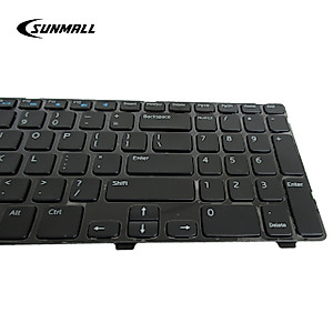 SUNMALL Laptop Keyboard Replacement without Backlit Compatible with Inspiron 15 3521 3537 15v-1316 15R 3521 3537 5521 5528 5537 5535 M531R, atitude 3540, Vostro 2521 US Layout P/N NSK-LA0SC NSK-DY0SW