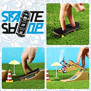 Epakh 48 Pieces Fingerboard Foam Grip Tape Adhesive Foam Tape Black Non Slip Foam Grip Tape for Fingerboards, 2 x 38 x 110 mm