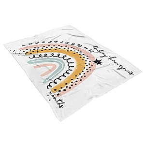 Monthly Blanket Girl, Rainbow Baby Name Blanket, Newborn Photo Prop, Custom Baby Blanket, Monthly Baby Blanket, New Mom Gift, Rainbow Baby Blanket, Super Soft Plush Blanket for Baby for Kids