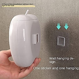 XiFor Disposable Clingfilm Storage Box, Plastic Bag Container and Dispenser for Grocery Bags, Shower Cap Organizer Wall Mounted Rack Trash Bag for Kitchen and Bathroom