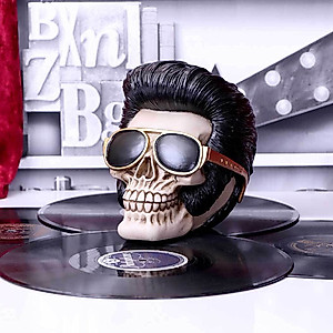 Nemesis Now Uh Huh The King Elvis Skull Figurine,17cm
