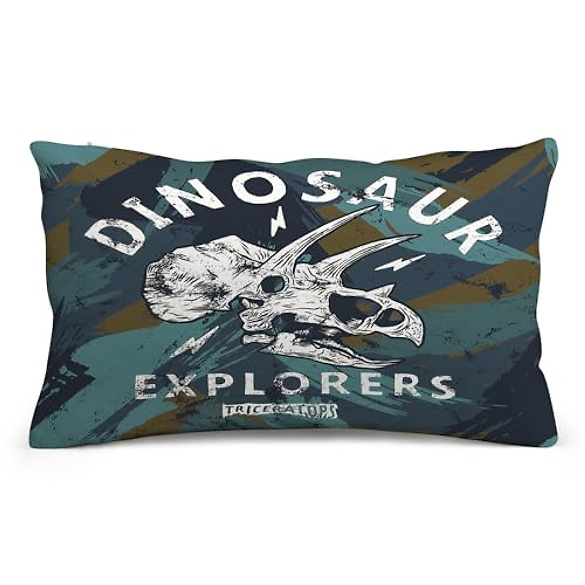 VERSUSWOLF Throw Pillow Cover Abstract Camouflage Dinosaur Rectangular Sofa Pillow Case Cushion Cover for Home Couch Bed Decor 20x36 Inch