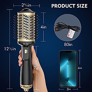 Hair Dryer Brush, Blow Dryer Brush Dryer and Styler Volumize in One, 4 in 1 Brush Blow Dryer Gold, Mothers Day Gifts from Daughter/Son