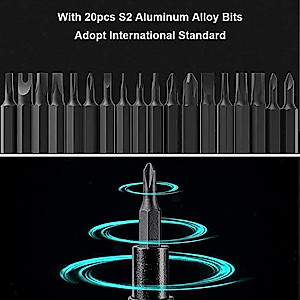 Wowstick SD 23 in 1 MINI Electric Screwdriver Set precision Automatic and Manual Mixed Power 3 Shadowless LED Lights Rechargeable Battery Cordless Repair Tool Kit