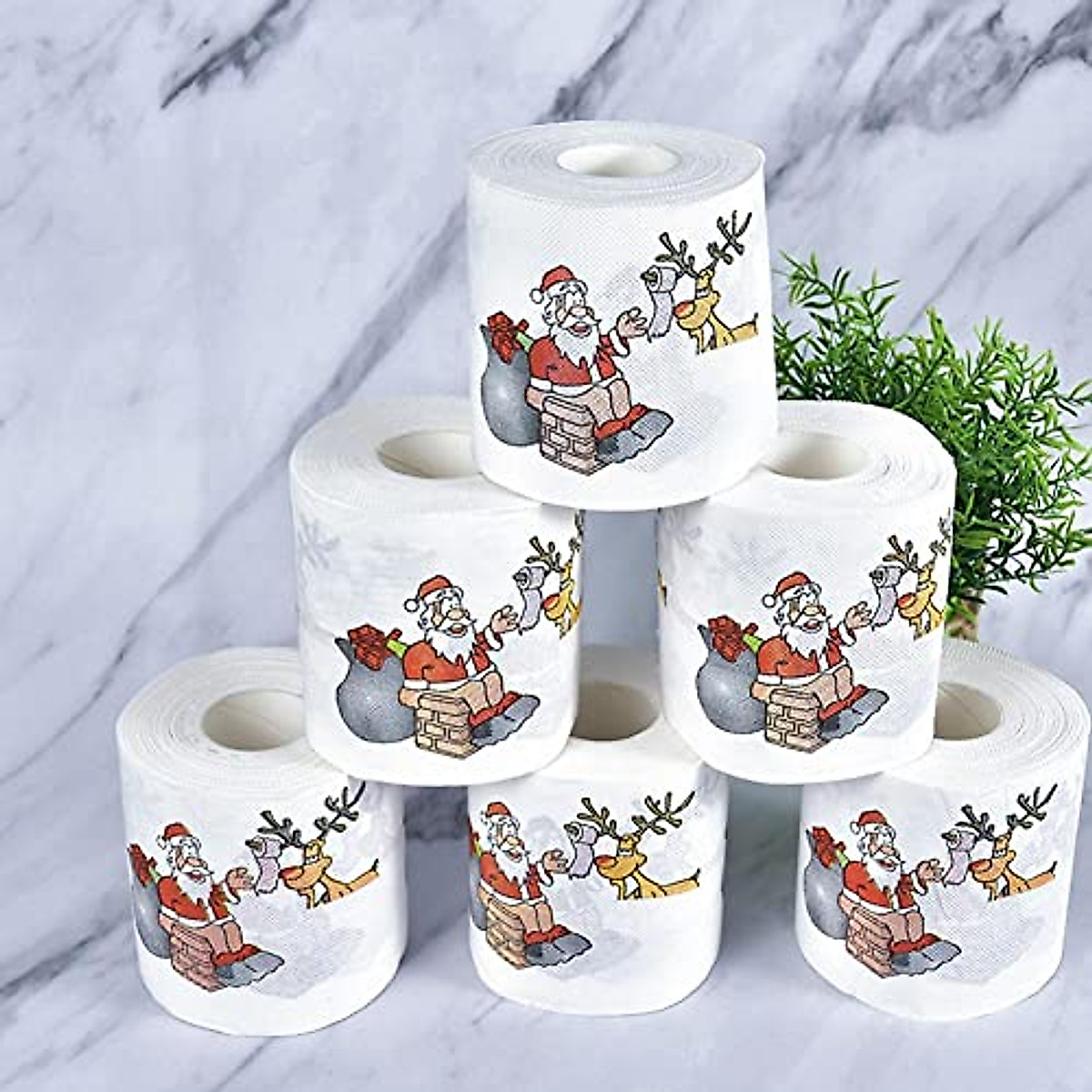 Christmas Printing Toilet Paper Old Man Christmas Pattern Printing Printing Series Toilet Paper Paper Toilet Printing Paper