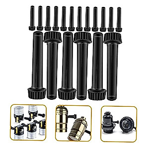 Uonlytech 40 Pcs Lamp Holder Accessories Light Lock Lamp Replacement Lamp Turn Knobs Light Key Lamp Part Light Knobs Replacement Light Bulb Plastic Handle
