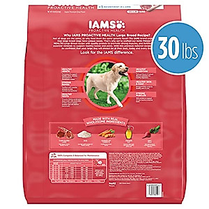 IAMS Large Breed Adult Dry Dog Food Lamb & Rice Recipe, 30 lb. Bag