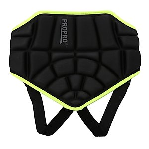 Alomejor Kids Padded Hip 3D Padded Hip Protective Shorts Protective Butt Pad Anti Fall Pants Hip Pad for Skateboard Ski Skate Snowboard Black