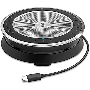 GTW Bundle with EPOS SP30+ Bluetooth Speakerphone and Global Teck Gold Support Plan - For Streaming Voice and Video Distance Learning, Remote Work, School, Conferencing Apps - Zoom, Webex, Meet, Teams