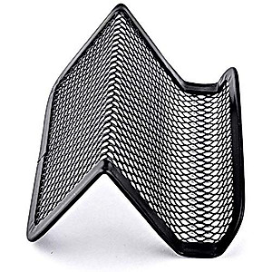 AKIRO 6 Pcs Black Metal Mesh Business Card Holder, Credit Name Card Case,Office Card Collection Organizers