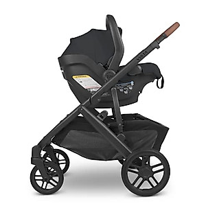 Vista V2 Stroller - Gwen (Green Melange/Carbon/Saddle Leather) + MESA V2 Infant Car Seat - Jake (Charcoal)