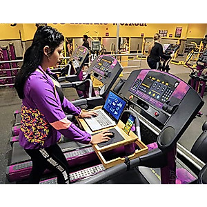 SmartFitness Universal Treadmill Desk, Treadmill Laptop Holder, Treadmill Laptop Stand, Treadmill Laptop Desk, Treadmill Desk Attachment, Laptop Mount, Computer Stand for Treadmill (Patent Pending)