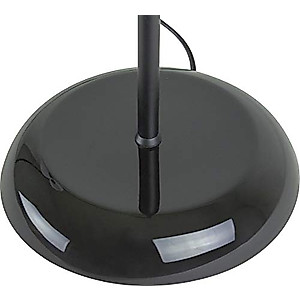 Newhouse Lighting NHFL-WI-BK Torchiere William 71 inch Modern Standing Daughter Floor Lamp, Perfect Light for Bedrooms, Living Room, Office, Reading, Mother-Son Black