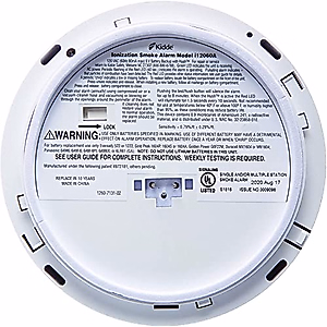 Kidde Smoke Detector, Hardwired Smoke Alarm with Battery Backup, Front-Load Battery Door, Test-Silence Button, White