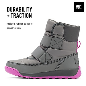 Sorel Youth Unisex Little Children's Whitney II Strap Waterproof Boots - Quarry, Grill - Size 6