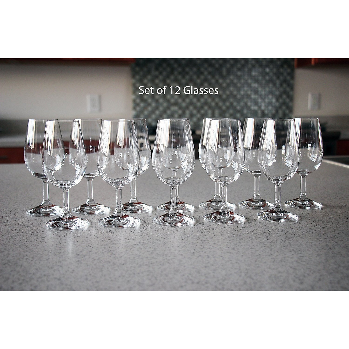Architectural Digest 2022 Best Glass, Set of 12 European, INAO Lead-Free Crystalline Wine Tasting Glasses, Perfect for Wine Tasting Events, 7 Fl. Oz., A Favorite of Professional Wine Tasting Rooms