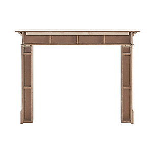 Pearl Mantels Harmonious and Elegant MDF Mantel Surround, 48", Crisp White
