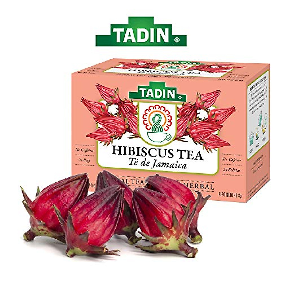 Tadin Te de Jamaica Hibiscus tea 24 bags.