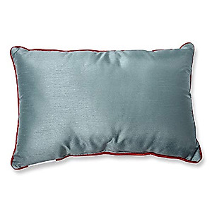 Pillow Perfect Holiday Cardinal on Snowy Branch Lumbar Pillow, 11.5" x 18.5", Blue