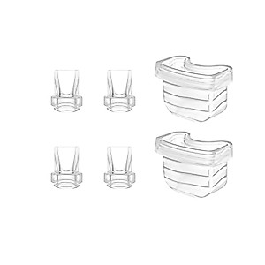 TOVVILD Duckbill Valve Silicone Diaphragm 4pcs, Suitable for S21/S23/S18 Wearable Breast Pump, Compatiable with MomMed/TSRETE Breast Pump Accessories Replace