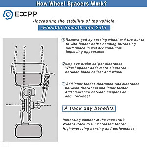 ECCPP 2PCS 6 Lug 3" inch Wheel Spacers 6x5.5 to 6x5.5 12x1.5 108mm Silver Compatible with for TACOMA 2005-2022 for TUNDRA 2000-2006 for 4RUNNER 1988-2022