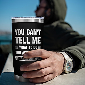 Leebbsin Gifts for Grandpa, Funny 20oz Tumbler with Lid, Grandpa Gift from Granddaughter, Grandson, Best Grandfather Birthday Gift for Grandfather, New Grandfather