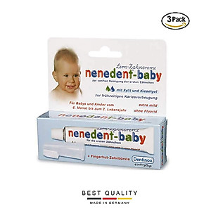 nenedent Educational Baby Toothpaste with Finger Brush