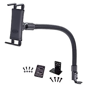 Arkon Mounts - Car Seat Rail Phone or Tablet Mount | Flexible Positioning | 22" Gooseneck | 360° Adjustability | Tablet Holder fits iPhone, Galaxy, Note and more | Up to 8" Screen Size