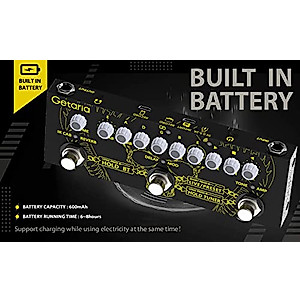 Getaria IR Cab Electric Multi Effects Processor Delay Reverb Guitar Overdrive Pedal for Bass Guitar