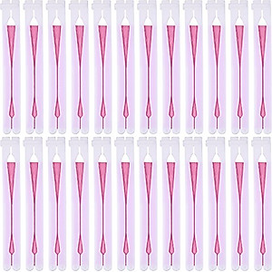 Pangda 24 Pieces Round Folding Handheld Paper Fans Assortment for Party Wedding Favor Birthday Supplies (Pink)