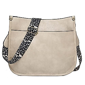 RUIVE Crossbody Bags For Women Vegan Leather Shoulder Bucket Crossbody Purse Ladies Messenger Shoulder Tote (White, One Size)