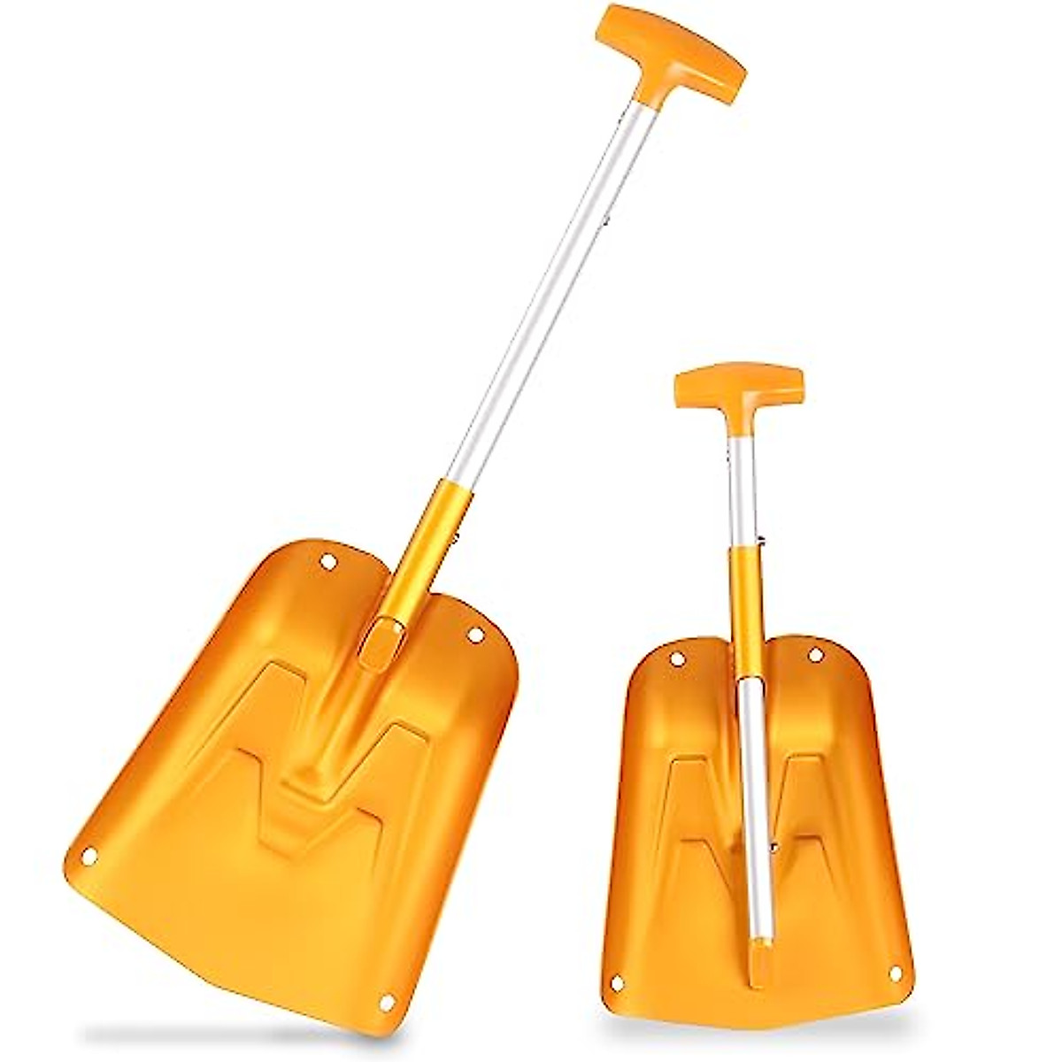 AceCamp Lightweight Collapsible Snow Shovel, Portable Adjustable Aluminum Emergency Shovel, Foldable Telescopic Winter Shovel for Car, Camping, Home