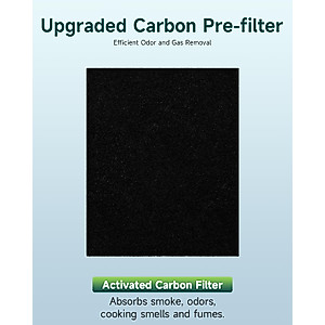 6-Pack Prefilter A for Honeywell HPA200 Series Air Purifiers, HRF-A200 Carbon Pre Filter, Thickened to 1/4 Inch
