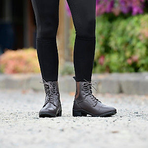 SAXON. Syntovia Lace Paddock Boots, Brown, Ladies 7