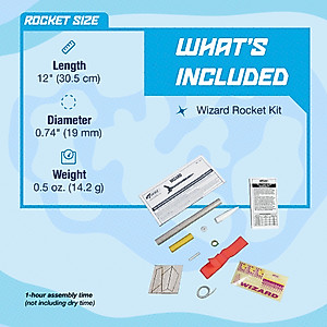Estes - 1292 Wizard Rocket, Each