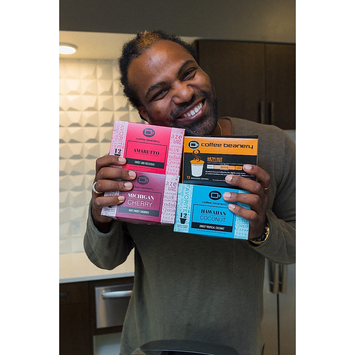 Michigan Cherry Coffee Pods by Coffee Beanery | 12ct Flavored Coffee Pods Medium Roast Coffee Pods| 100% Specialty Arabica Coffee| Gourmet Coffee Pods