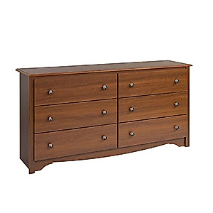 Cherry Monterey Tall 6 Drawer Chest & Monterey 6 Drawer Dresser, Cherry