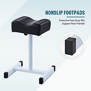 CO-Z Pedicure Foot Rest, Cushioned Adjustable Foot Stool and Pedicure Chair Stand, Manipedi Equipment for Nail Salons Homes and Portable Pedicure Stations, Salon Stool for Pro Pedicures Massage Tattoo