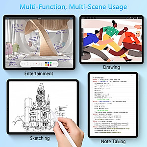 Stylus Pen for iPad 2018-2024, 2X Fast Charge iPad Pencil 2nd Generation Compatible with Apple iPad Pro M4/ Pro 12.9"(6/5/4/3)/ Pro 11"(4/3/2/1), iPad Mini 6/5, iPad Air (M2/5/4/3), iPad (10/9/8/7/6)