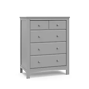 Graco Benton 4 Drawer Dresser (Pebble Gray) – Easy New Assembly Process, Universal Design, Kids Bedroom Dresser Organizer, Nursery Chest, Coordinates with Any Nursery or Children's Bedroom