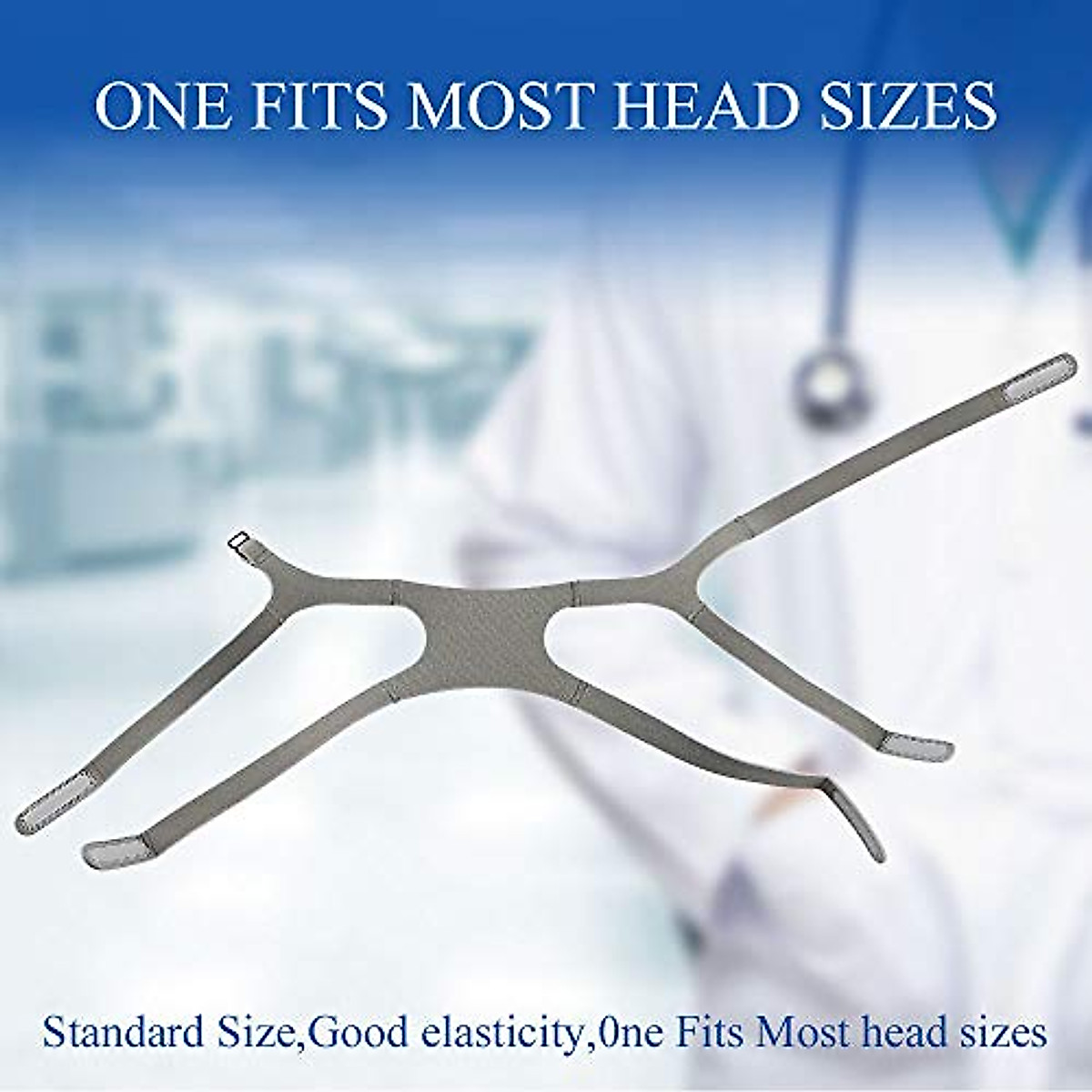 Replacement Headgear for Amara View CPAP M.Ask with Durable Velcro, Philips Respironics Headgear Strap Standard Size by TOMOON