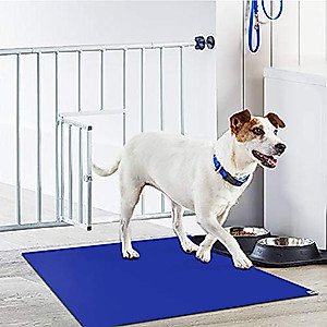 YAEHA Sticky Mats for Cleanrooms, Walk Off Tacky Mats for Construction Home Pets Warehouse Garage 24"x36" Blue (4 Pads, 30 Sheets Each)