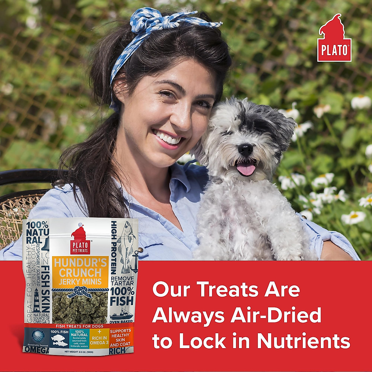 Hundur's Crunch Single Ingredient Cod Skin Dog Treats – Minis