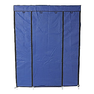 Storage Closet for Clothes 52 Inch Portable Clothes Closet Wardrobe Storage Organizer with Non-Woven Fabric,Navy