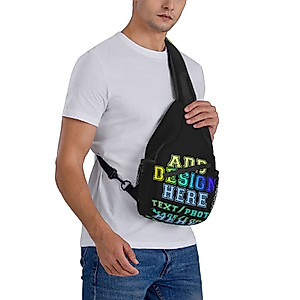 Custom Crossbody Bags Personalized Sling Bag Leisure Sports Outdoor Custom Bag For Men Backpack Optional Color Add Your Own Design Here