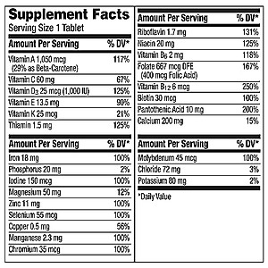 Centrum Adult Multivitamin/Multimineral Supplement with Antioxidants, Zinc, Vitamin D3 and B Vitamins, Gluten Free, Non-GMO Ingredients - 200 Count