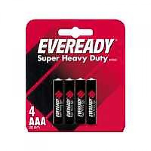 Eveready Heavy Duty 1212BP-4 AAA Batteries (4-Pack)
