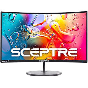Sceptre Curved 24-inch Gaming Monitor 1080p R1500 98% sRGB HDMI x2 VGA Build-in Speakers, VESA Wall Mount Machine Black (C248W-1920RN Series)