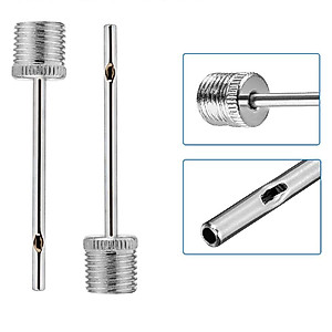 30 Pack Ball Pump Needles Stainless Steel Ball Pump Needles Football Pump Needles Ball Needle with Side Holes for Inflating Sports Balls, Football, Basketball, Soccer, Rugby, Netball, Volleyball